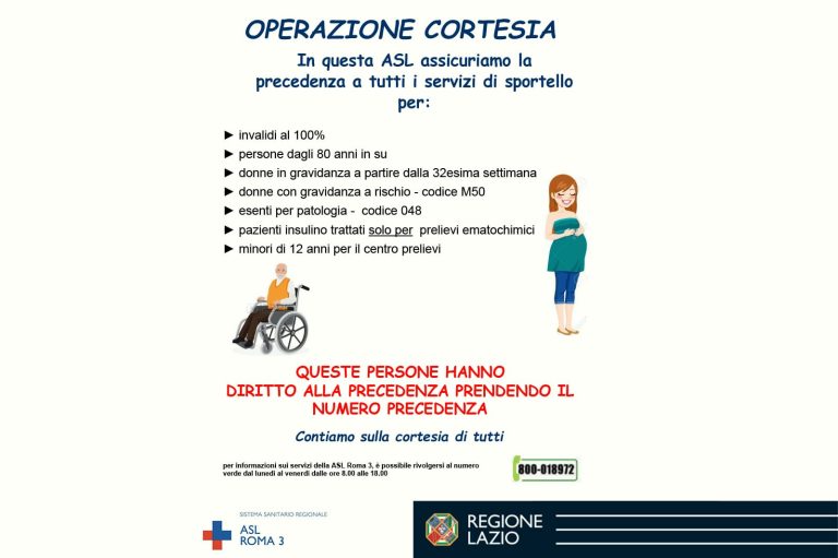 ASL Roma 3, Operazione Cortesia - Asl Roma 3
